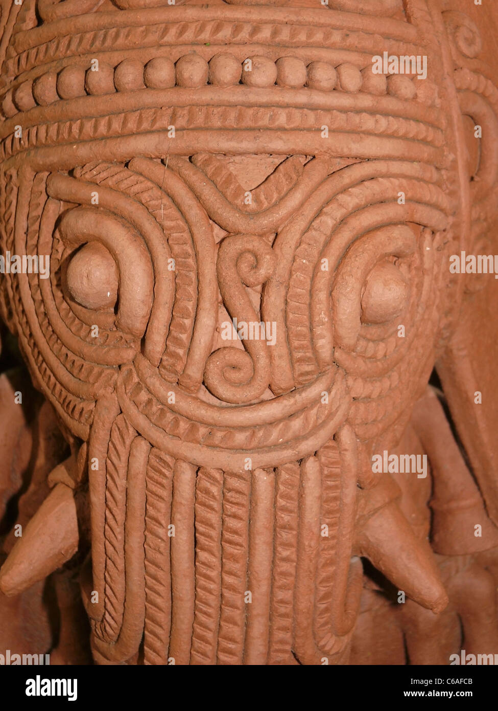 Terracotta sculpture displayed in a museum, Madhya pradesh, India Stock ...