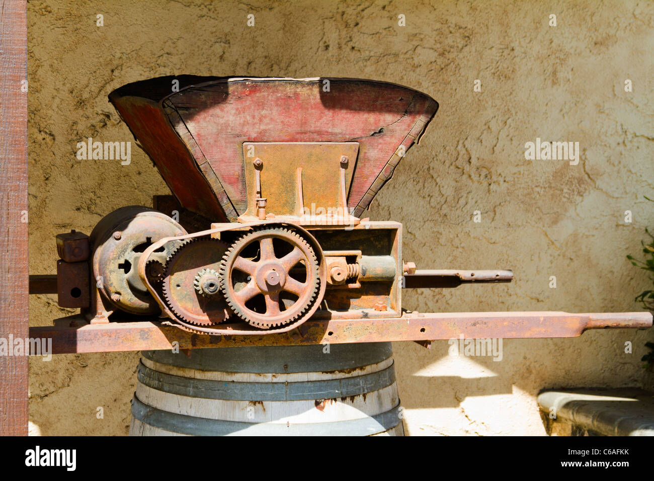 Grape crusher hi-res stock photography and images - Alamy