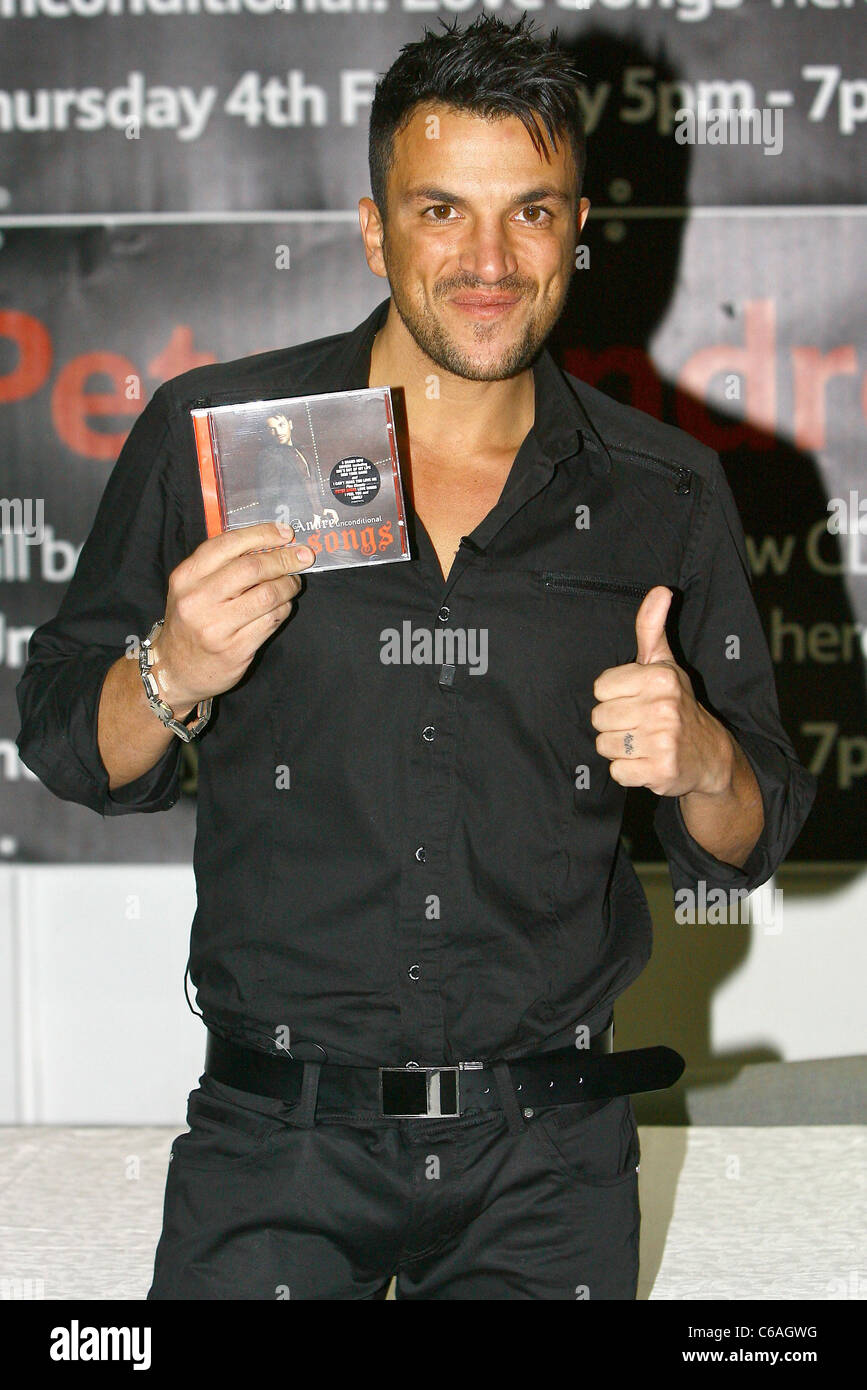 Peter Andre promotes and signs copies of his new album 'Unconditional ...