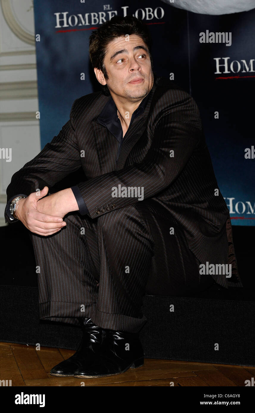Benicio del Toro Photocall for 'El Hombre Lobo' (The Wolfman) at the ...