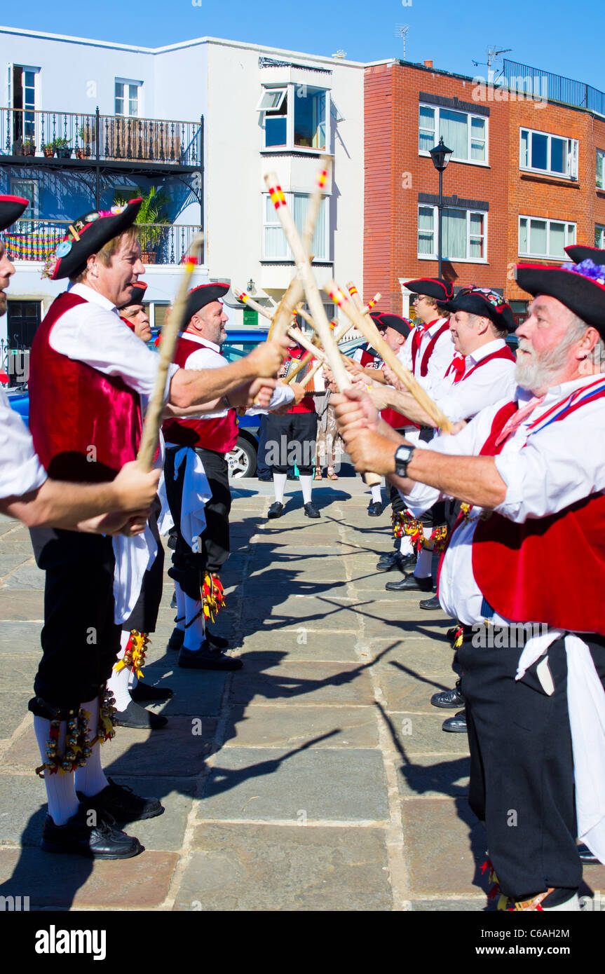 Morris dancers handkerchief bells hi-res stock photography and images ...