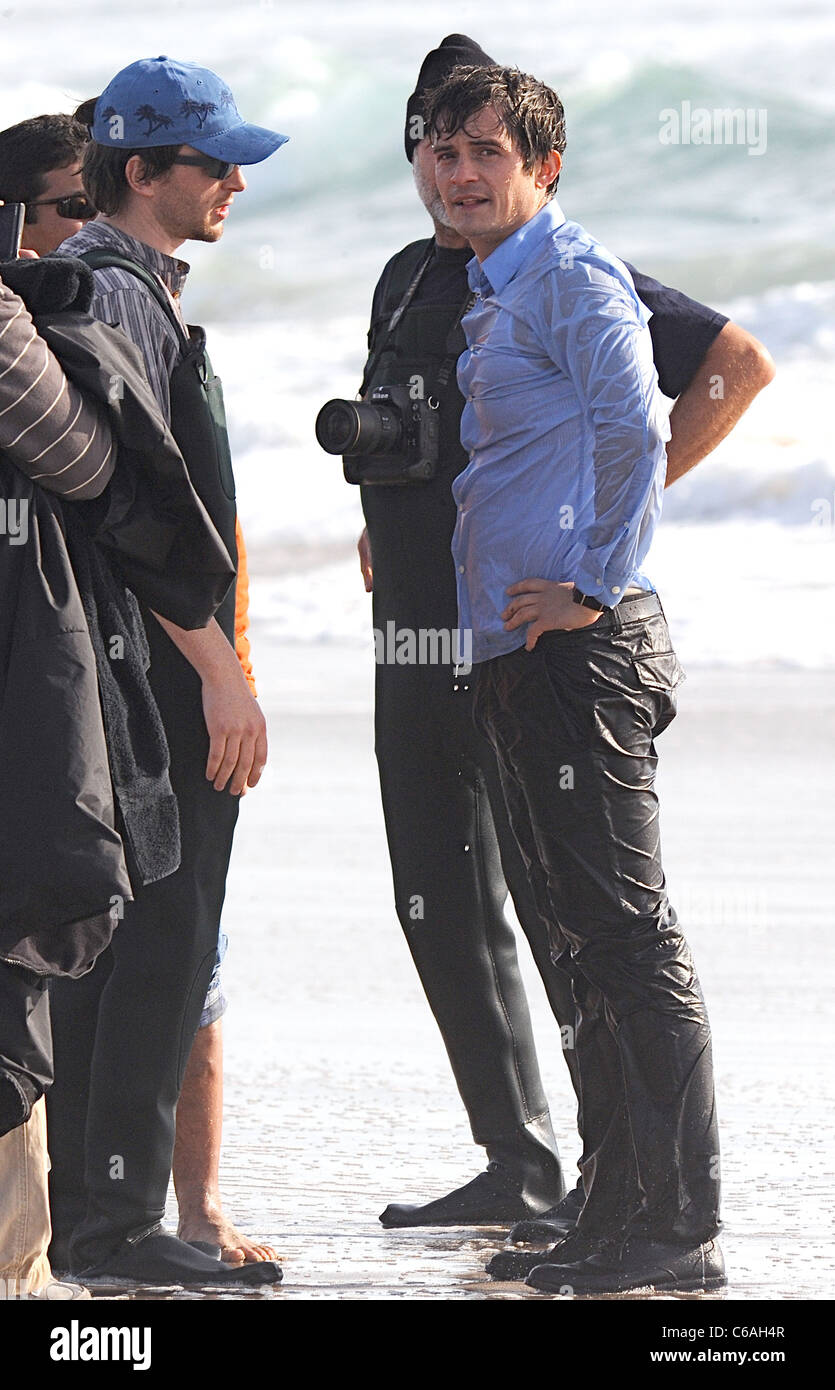 Orlando Bloom filming on the set of his new movie 'The Good Doctor' Los ...