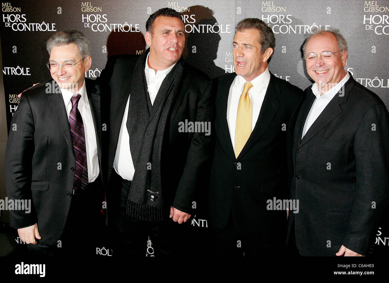 Victor Hadida, Graham King, Mel Gibson, and Samuel Hadida, at the 'Edge ...