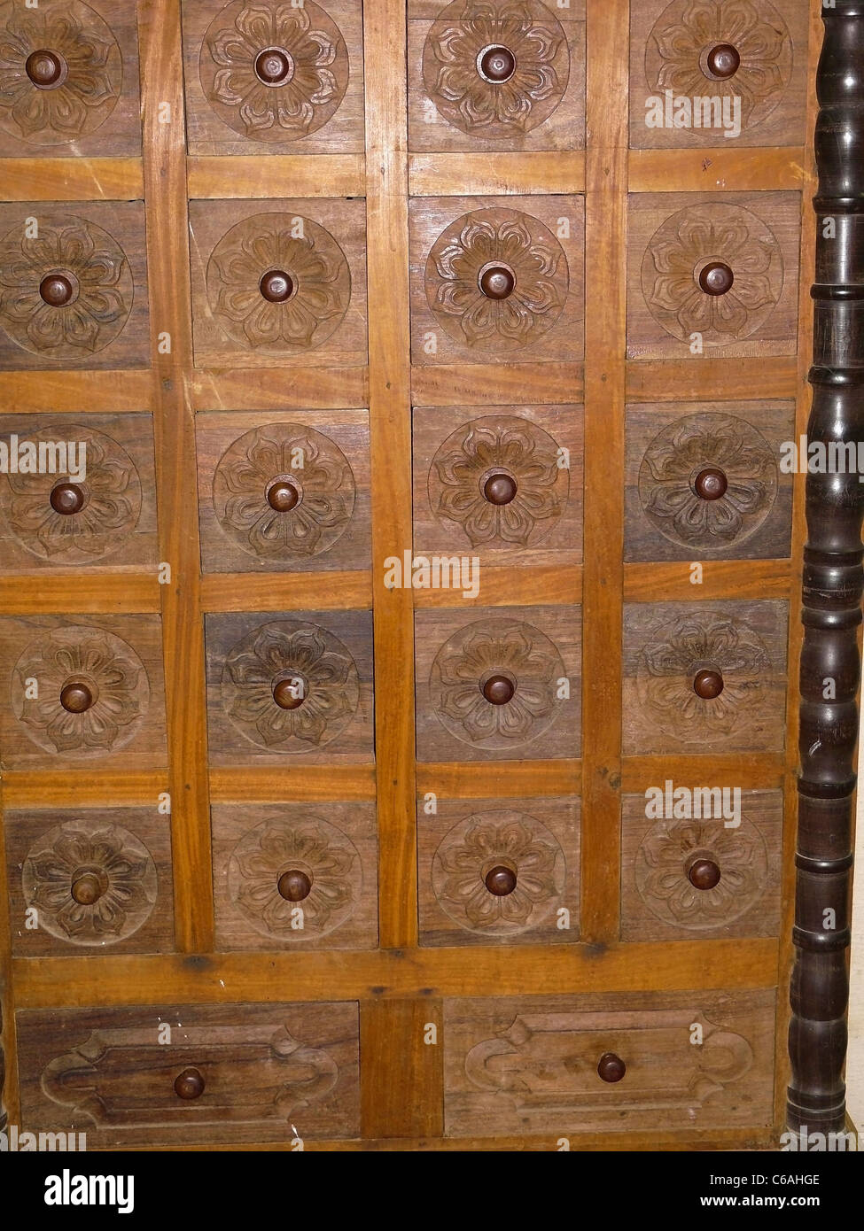 Decorative wooden drawers Stock Photo - Alamy