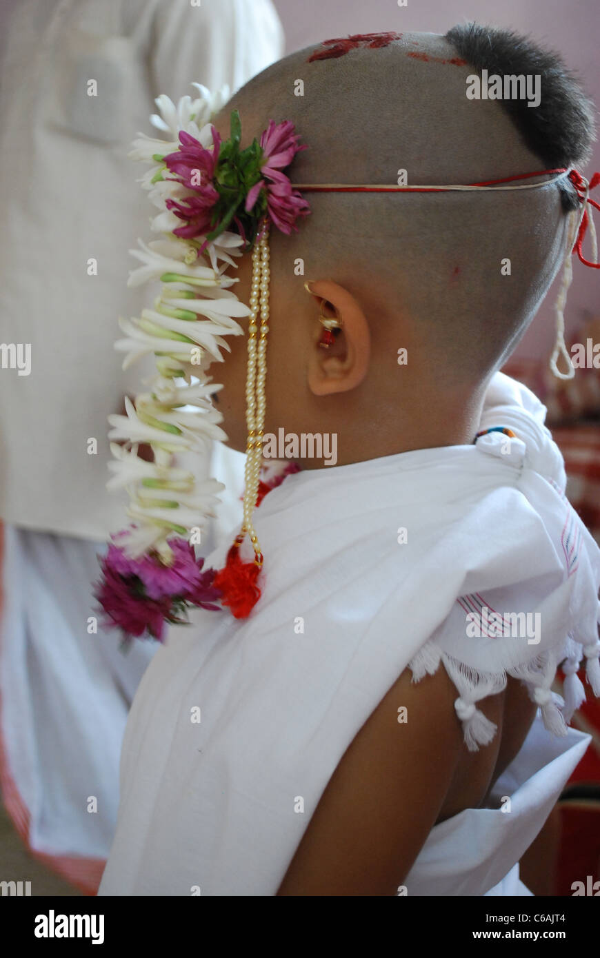 in india bramin celebrating munj Stock Photo - Alamy