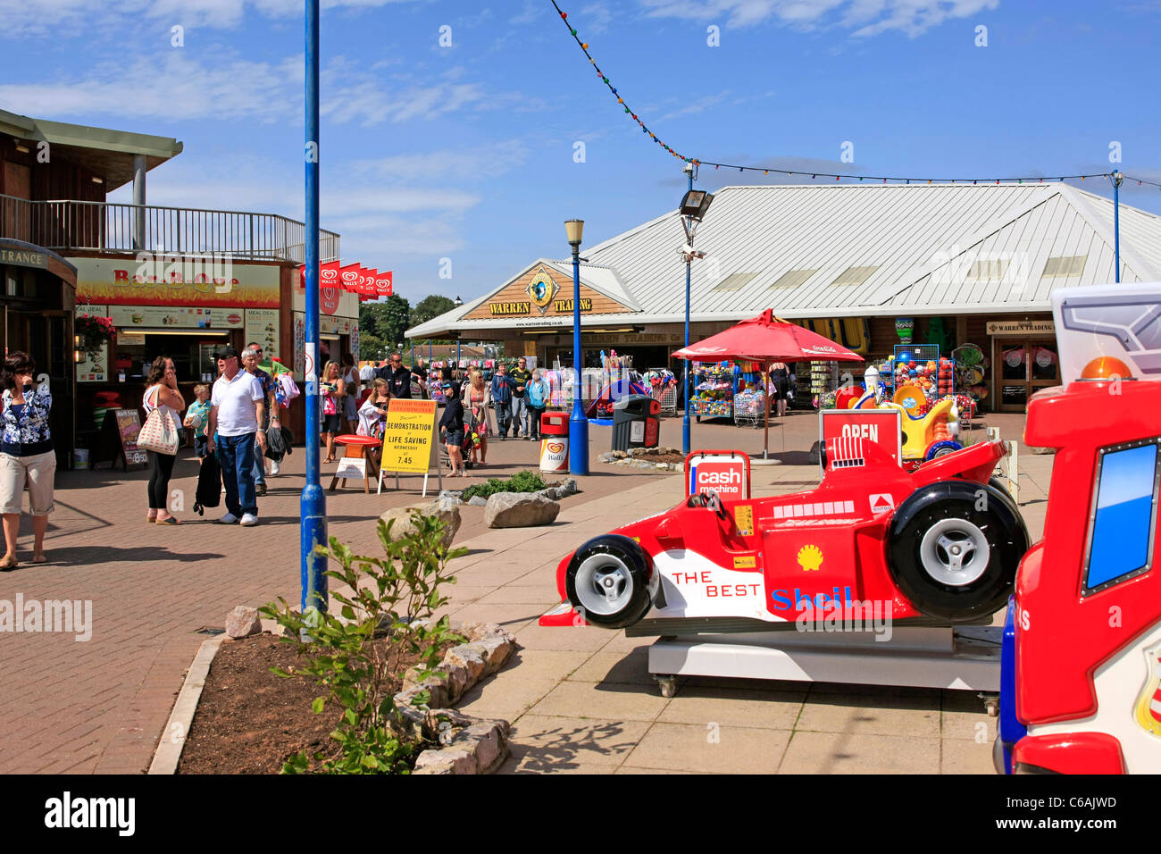 Holiday amusement complex at Dawlish Warren Devon Stock Photo - Alamy