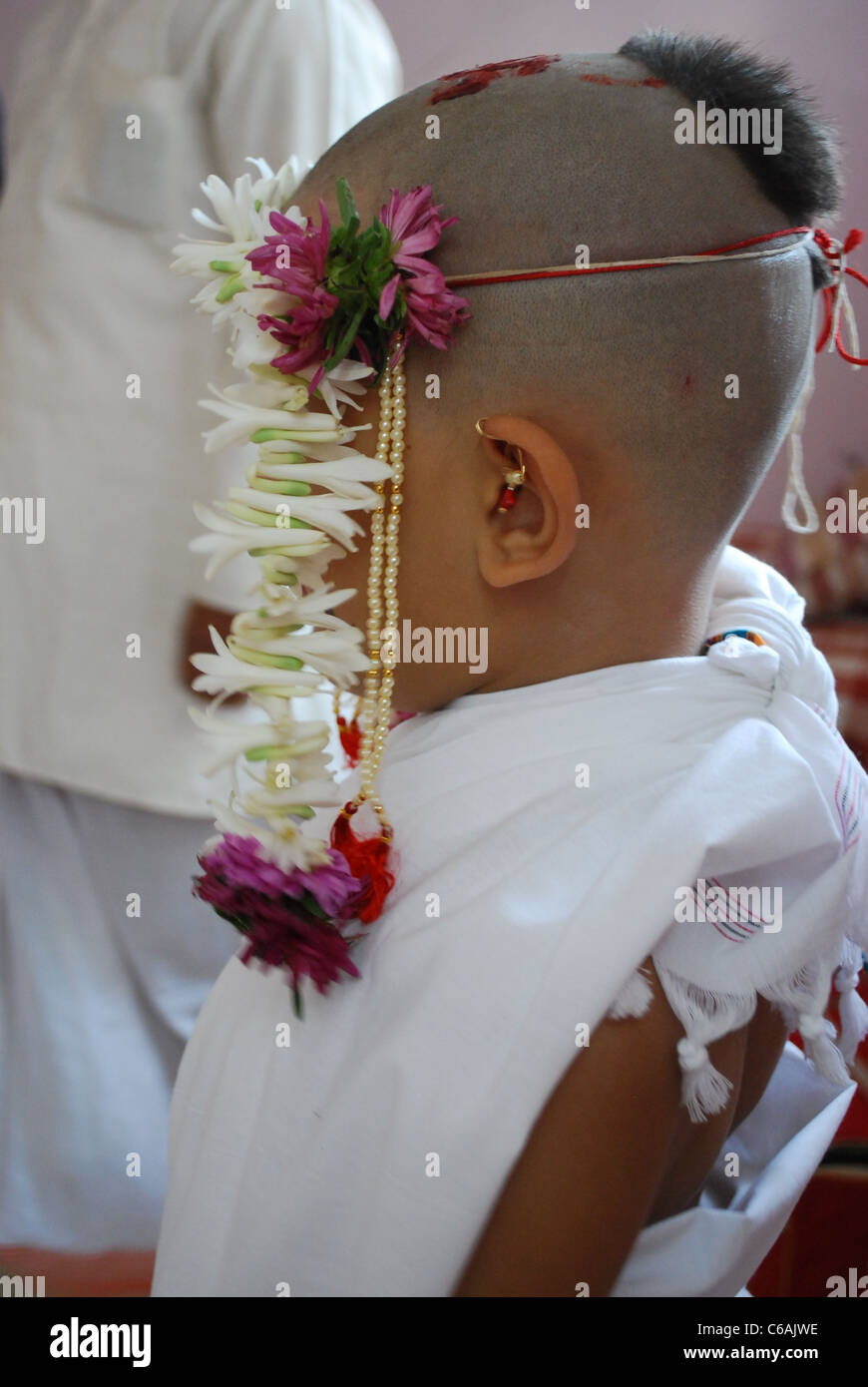in india bramin celebrating munj Stock Photo - Alamy