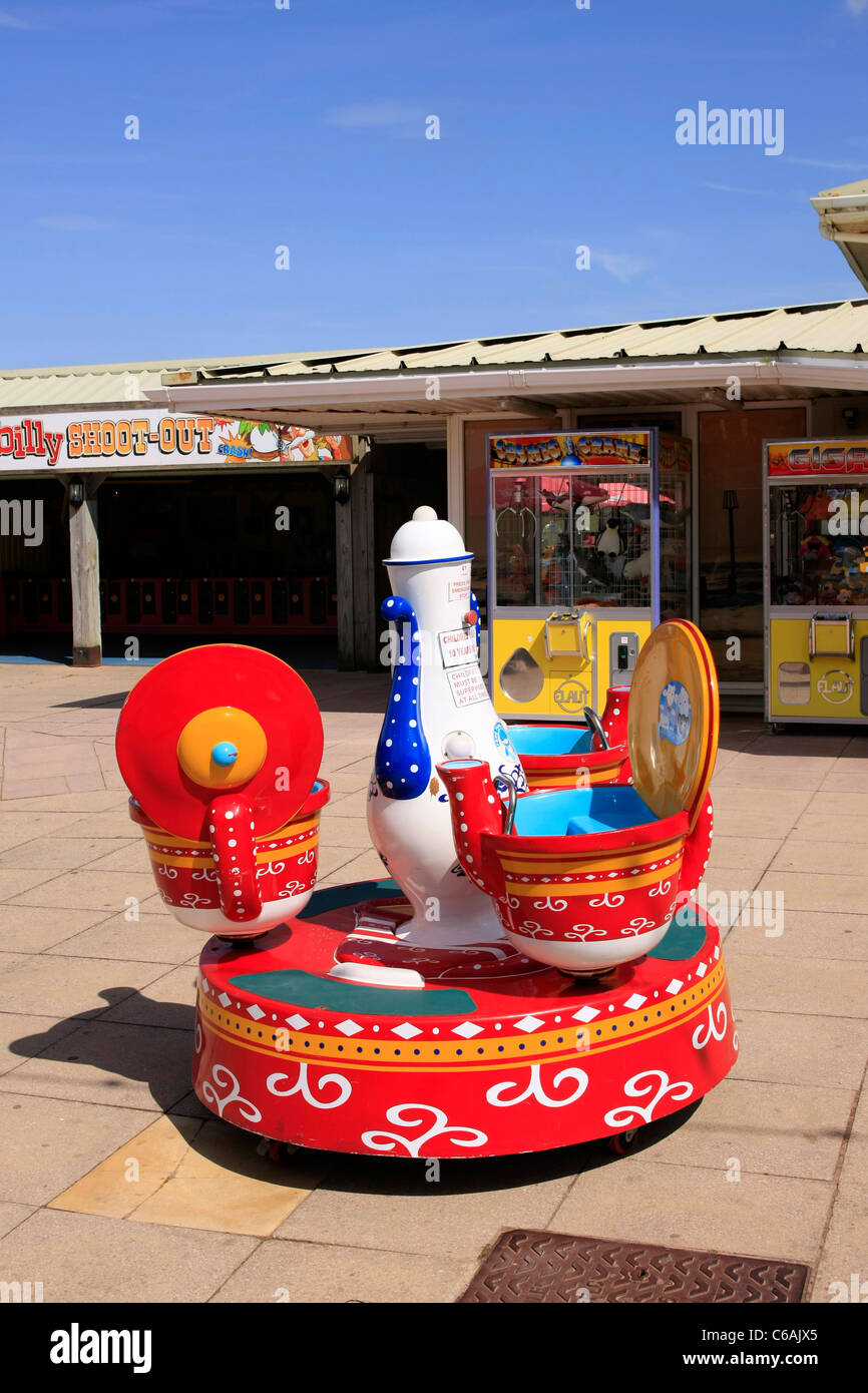 Mini Merry-go-round for small children at an amusement complex Stock ...