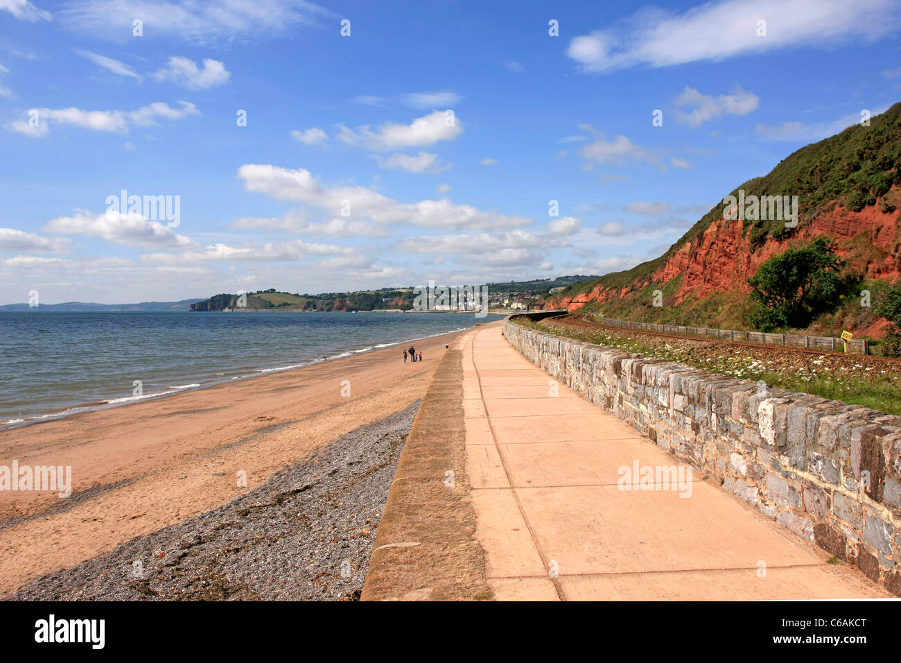 The Coastal path from Dawlish Warren to Dawlish in Devon Stock Photo ...