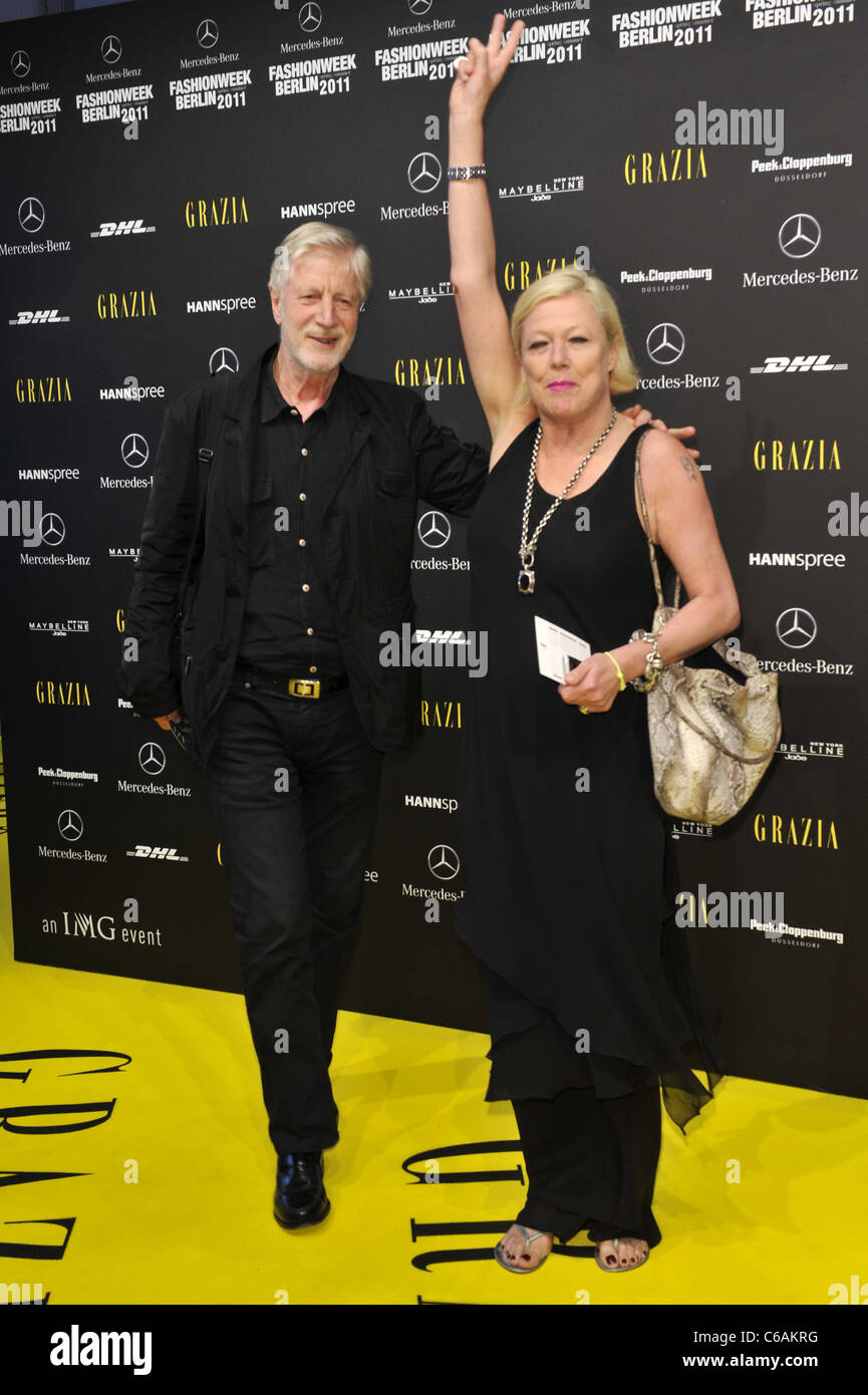 Susanne Wiebe and husband at the Grazia Magazine Opening Night party of ...