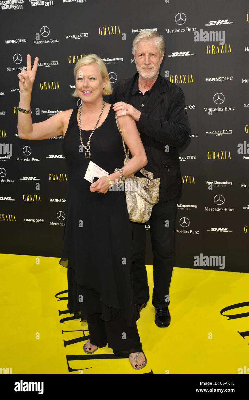 Susanne Wiebe and husband at the Grazia Magazine Opening Night party of ...