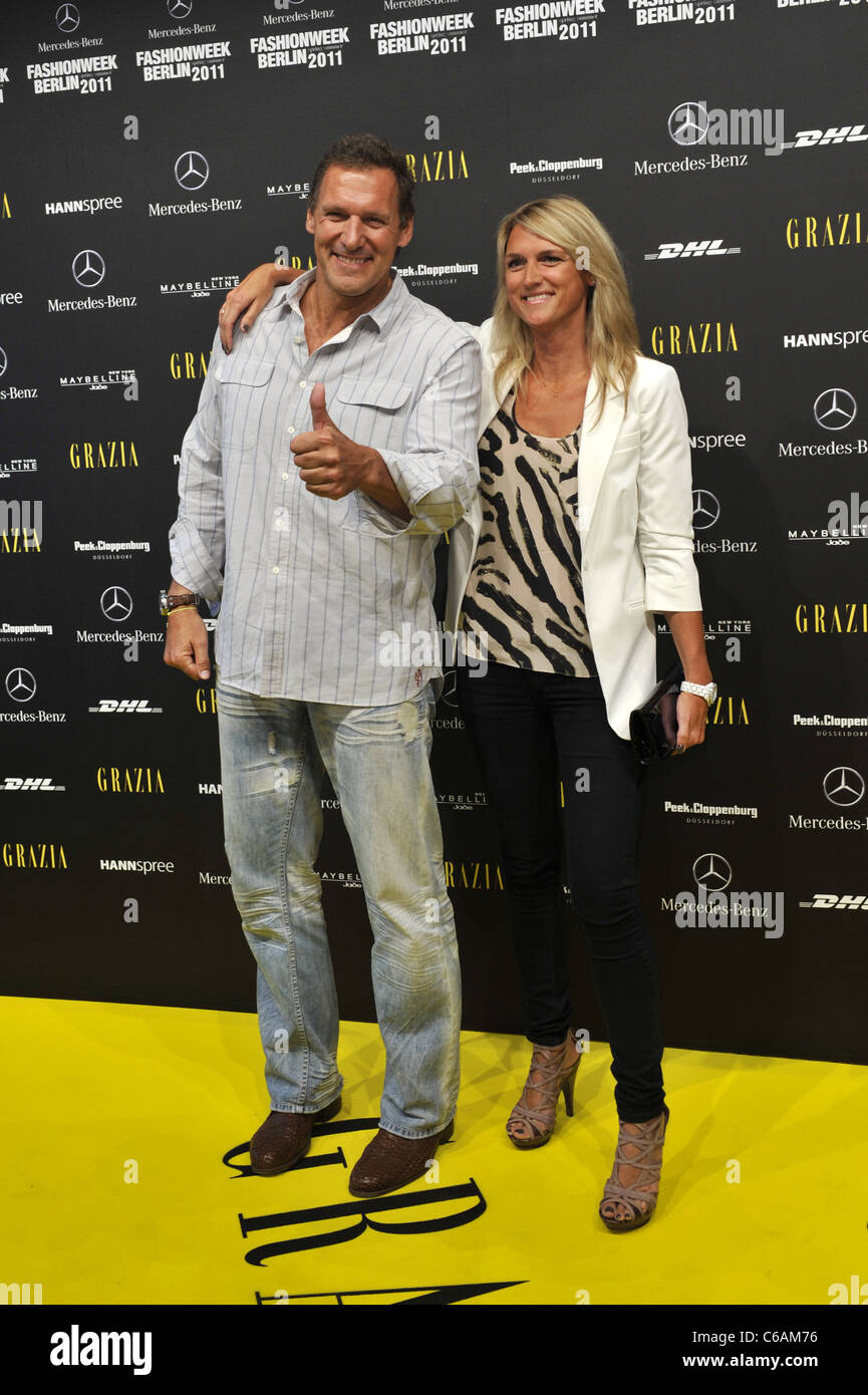 Ralf Moeller with Wife at the Grazia Magazine Opening Night party of ...