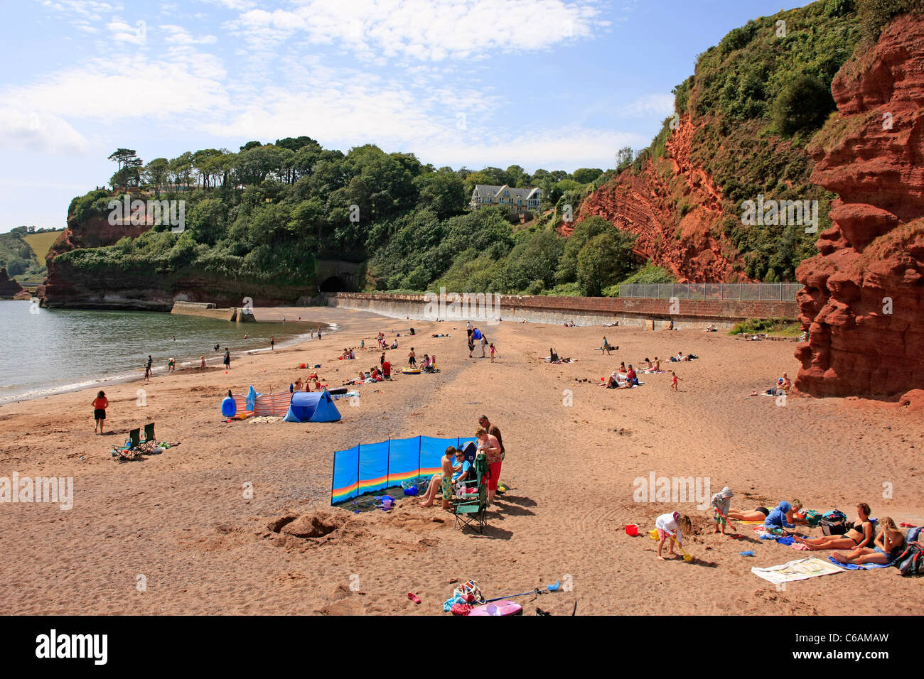 Coryton Cove beach at Dawlish in Devon Stock Photo - Alamy