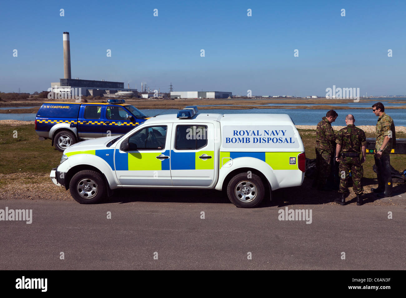 Royal Navy Bomb Disposal HM coastguard vehicle van emergency response ...