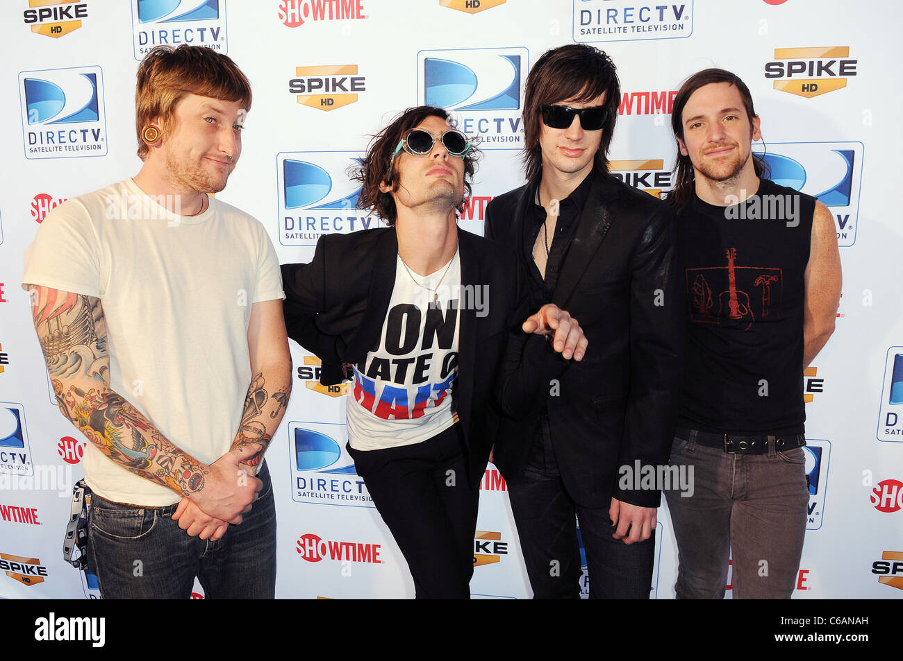 (L-R) Chris Gaylor,Tyson Ritter,Nick Wheeler and Mike Kennerty of the ...