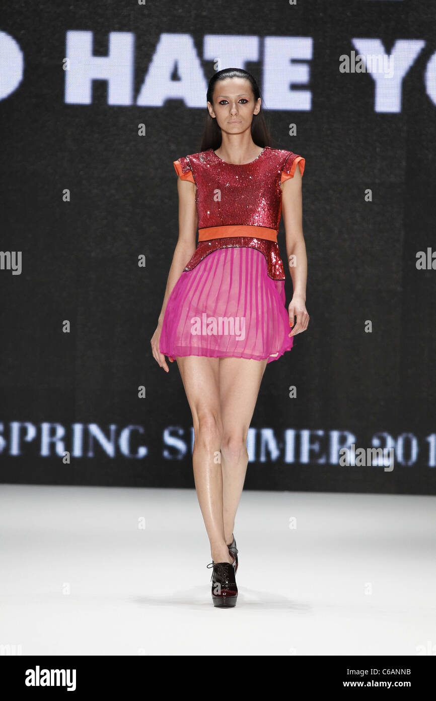 Model - Catwalk - Marcel Ostertag fashion show at Mercedes Benz Fashion ...