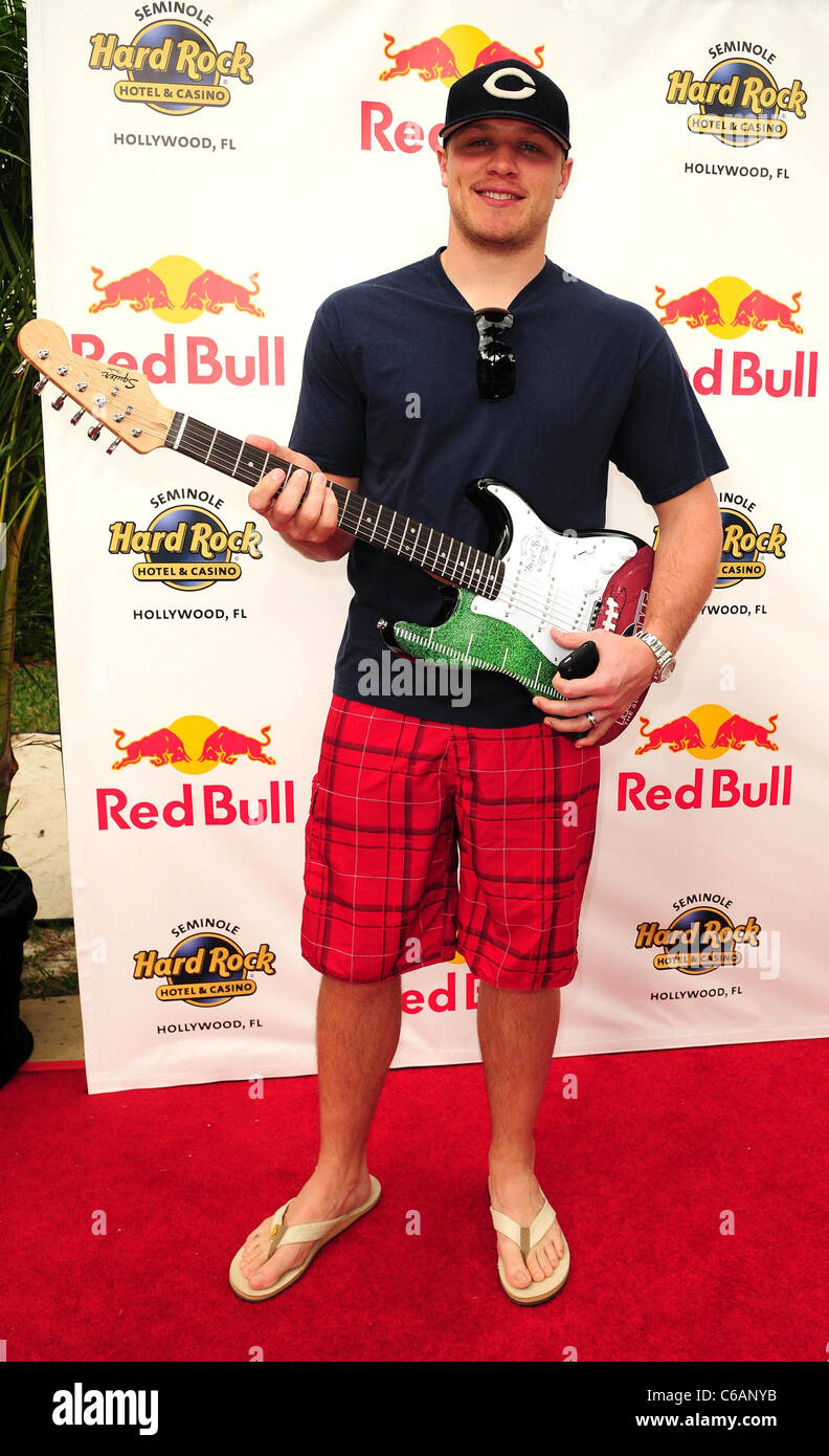 Chicago Bears quarterback Caleb Jeffrey Hanie The Red Bull Pool party ...