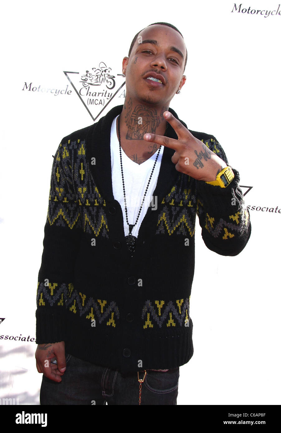 Christian Ward, aka Yung Berg Game Day 2010 at the Playboy Mansion Los ...