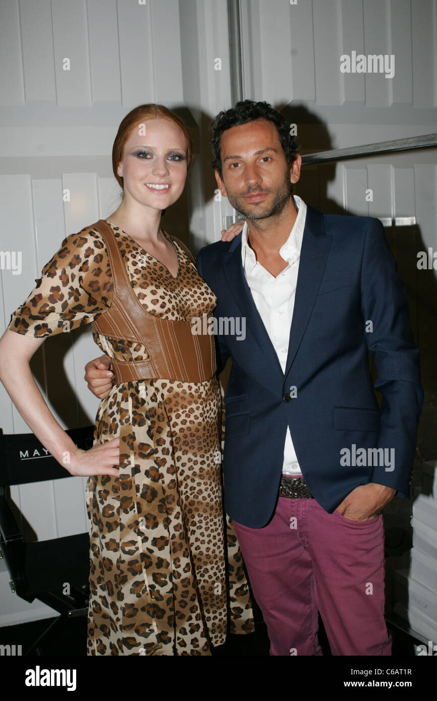 Dimitri, Barbara Meier - Backstage - Dimitri fashion show at Mercedes ...