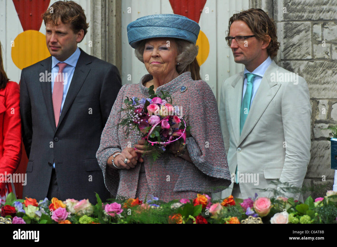 Queen Beatrix of the Netherlands and the dutch royal family celebrates ...
