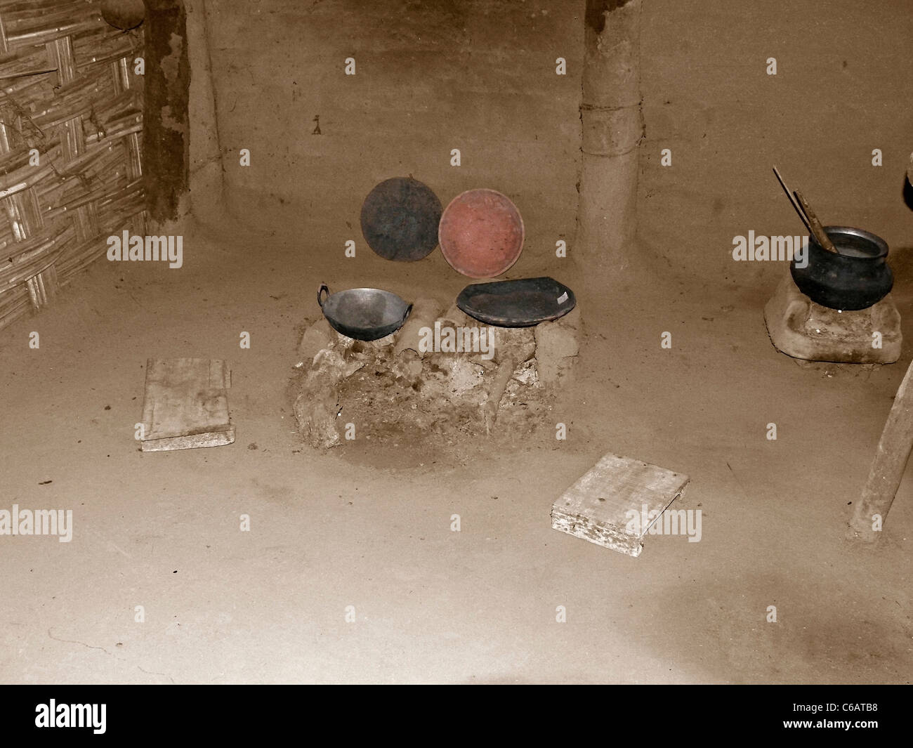 Traditional fireplace, India Stock Photo - Alamy