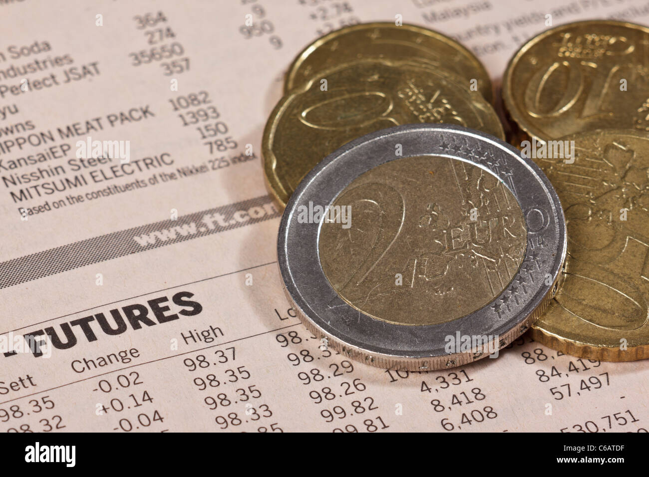 Euro page hi-res stock photography and images - Alamy