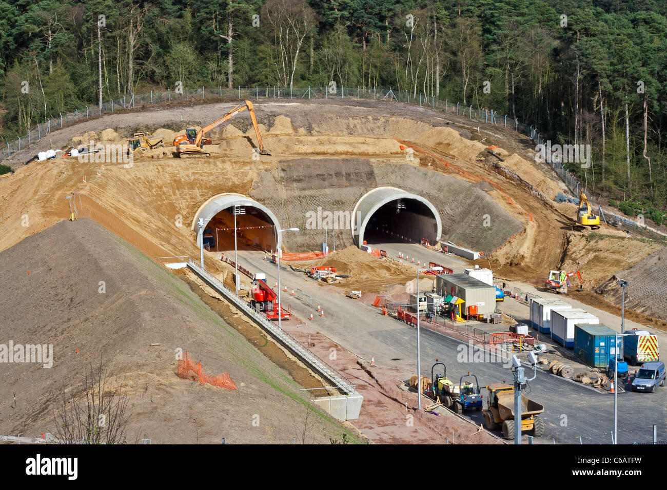 A3 tunnel under construction Stock Photo - Alamy