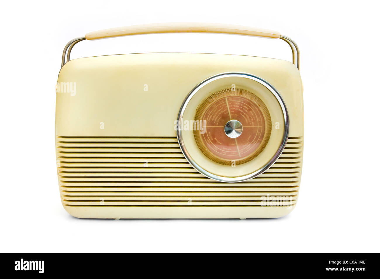 Retro vintage radio background Cut Out Stock Images & Pictures - Alamy