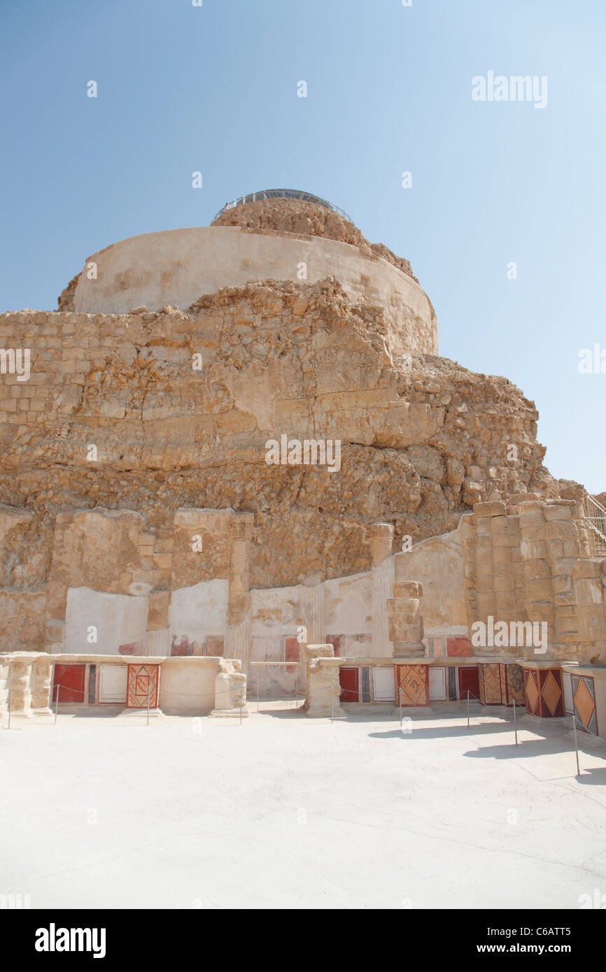 Ancient ruins, Masada, Dead Sea, Israel Stock Photo - Alamy