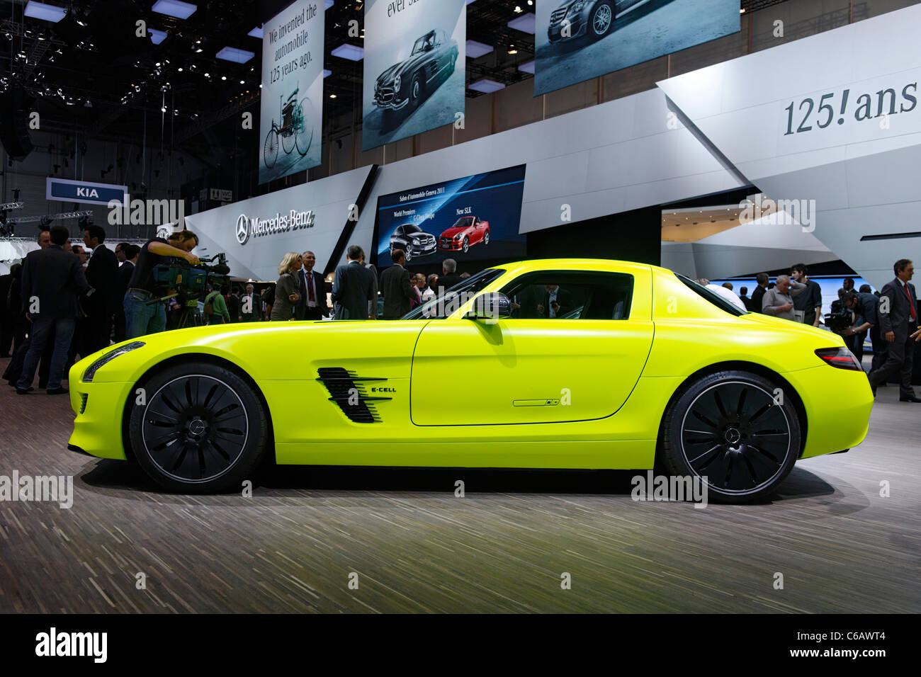 Mercedes-Benz SLS E-CELL, electric sports car, auto show, International ...