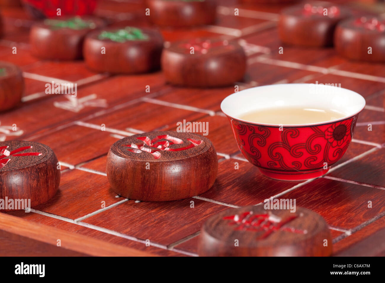 Close-up of a traditional Chinese board game Stock Photo - Alamy