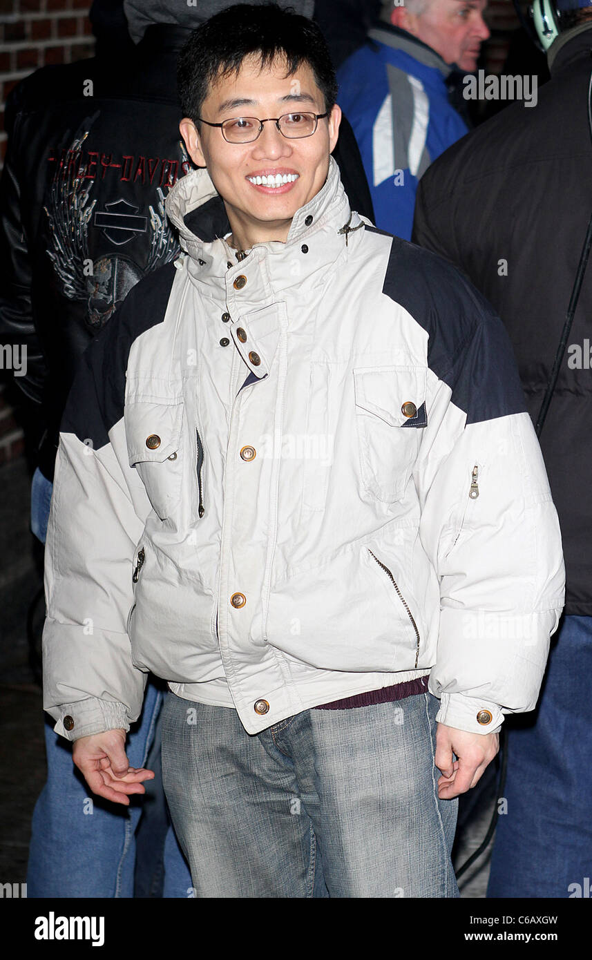 Joe Wong outside the Ed Sullivan Theater for the 'Late Show With David ...