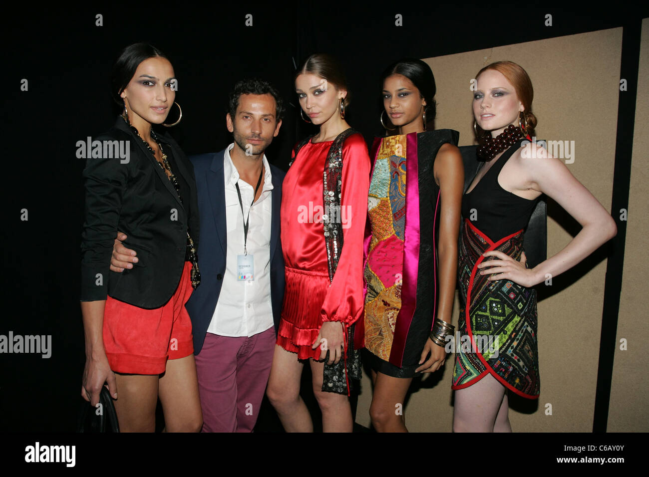 Models, Dimitri and Barbara Meier - Backstage - Dimitri fashion show at ...
