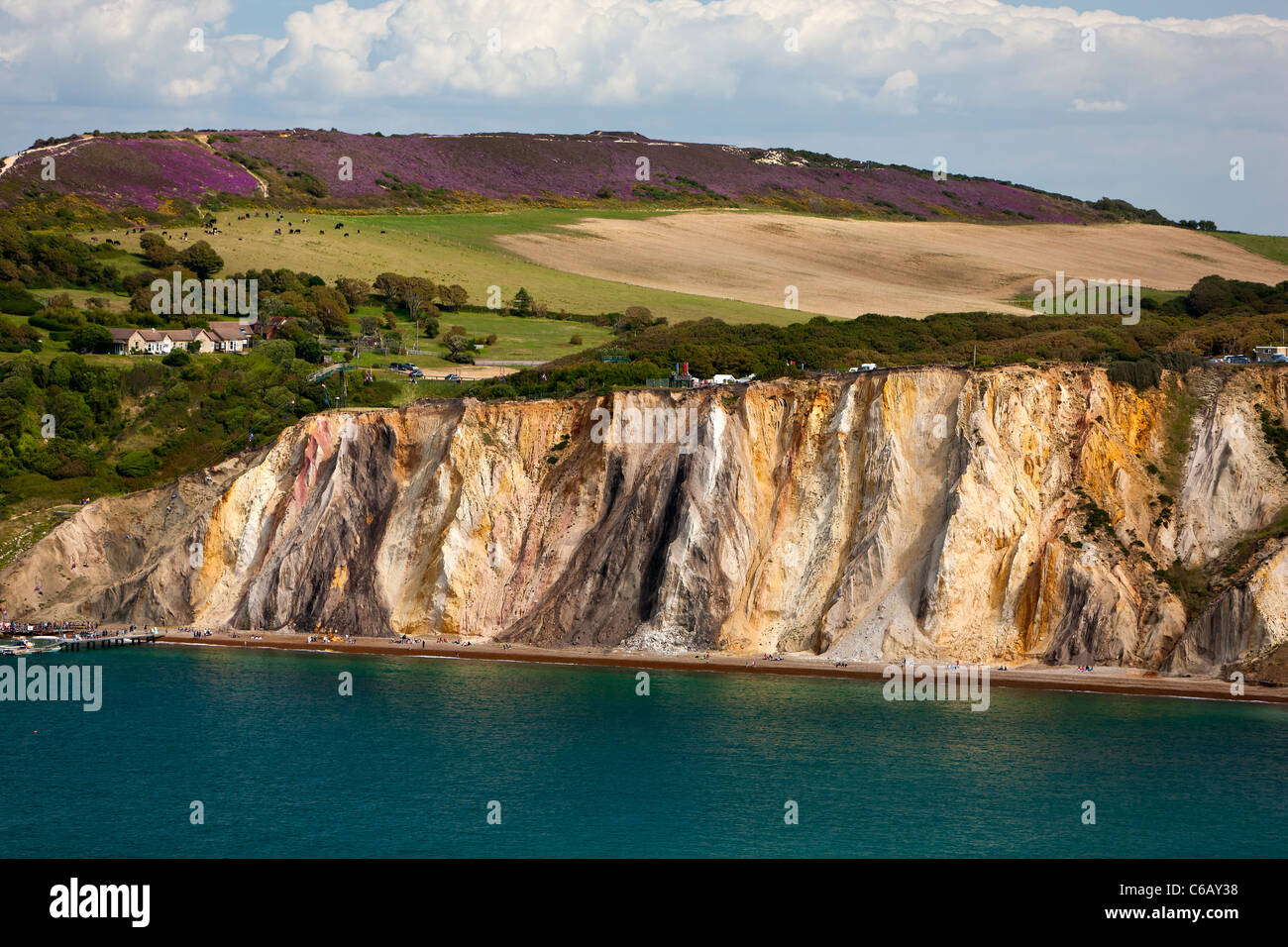 Alum Bay Isle of Wight England UK Stock Photo - Alamy