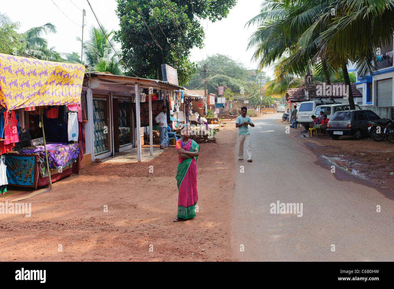 Street scene Goa India Stock Photo - Alamy