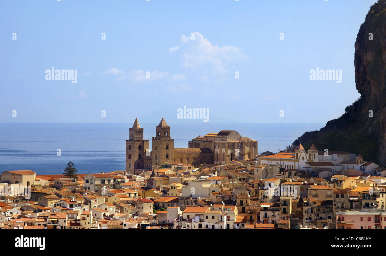 Cefalu city, Sicily Stock Photo - Alamy