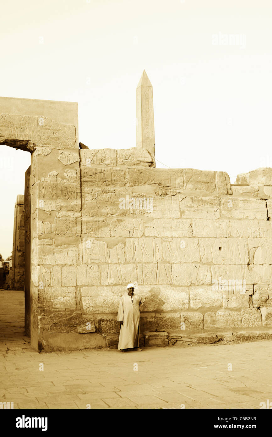 An Egyptian man in traditional garb poses at the Southern Processional ...
