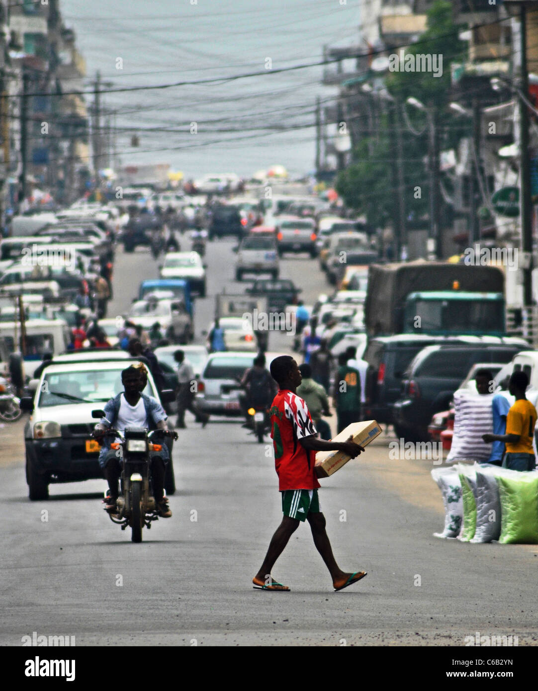 Monrovia street scene liberia hi-res stock photography and images - Alamy