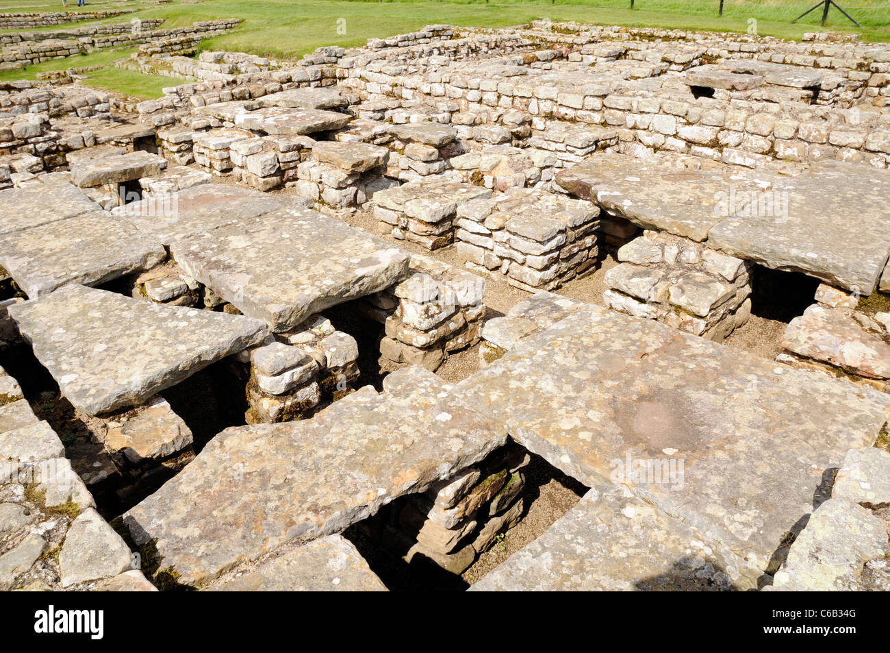 The praetorium or commanding officer's residence. Roman ruins at ...