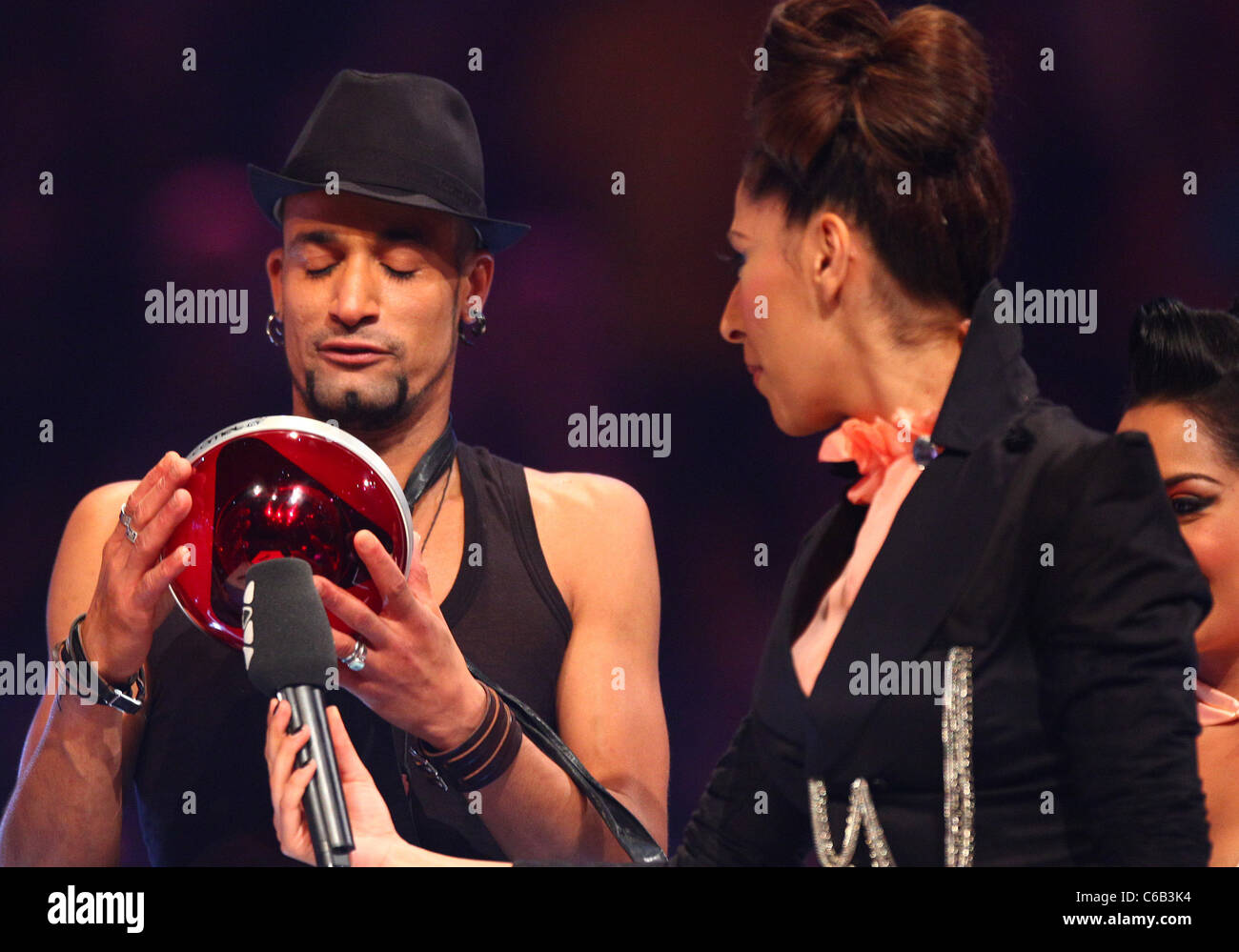 Mark Medlock, Senna at the Comet 2010 Awards at Koenig-Pilsener-Arena ...