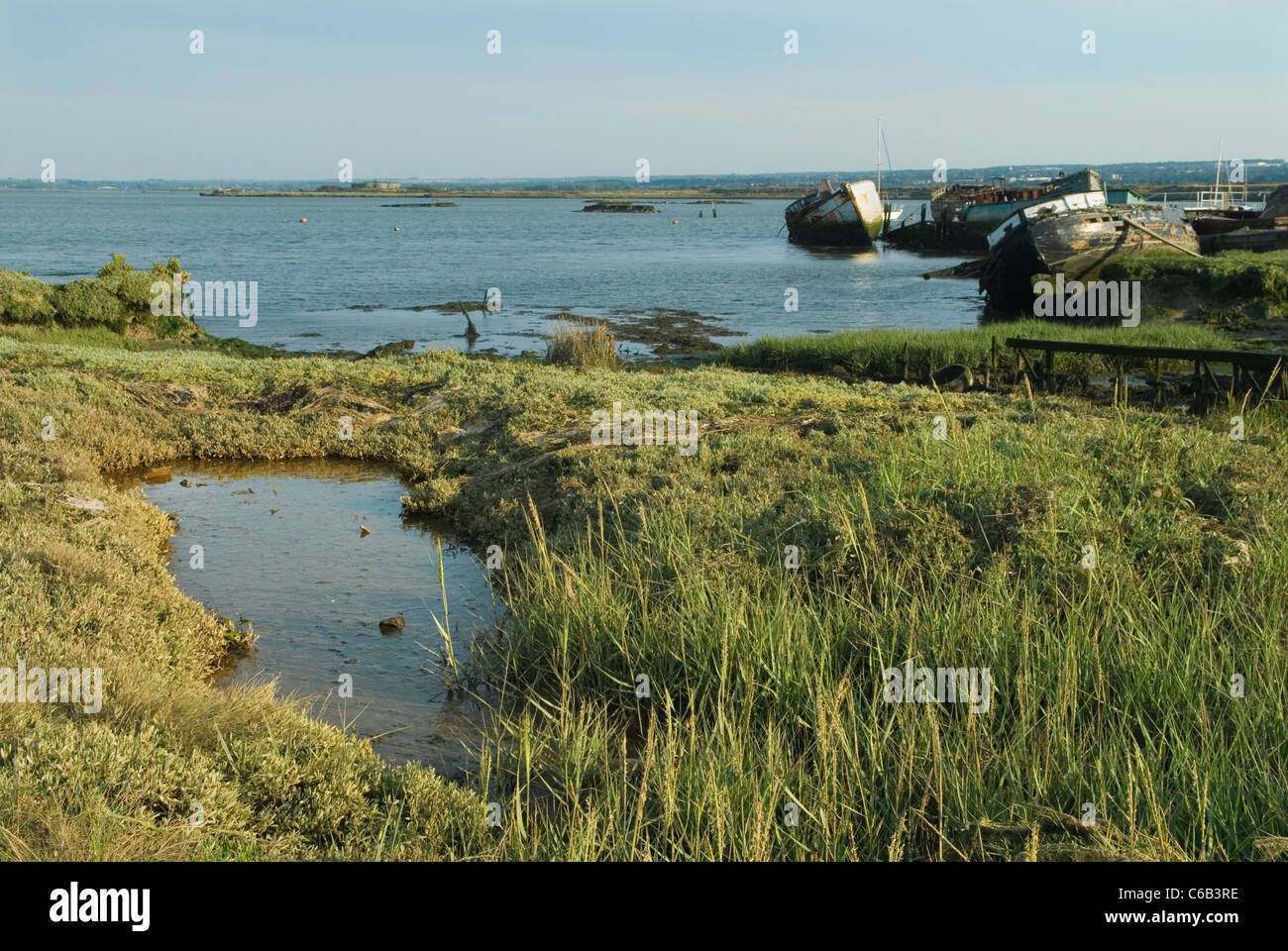Hoo St Werburgh, Hoo Peninsular Isle of Grain Kent Uk. Marshes Medway ...