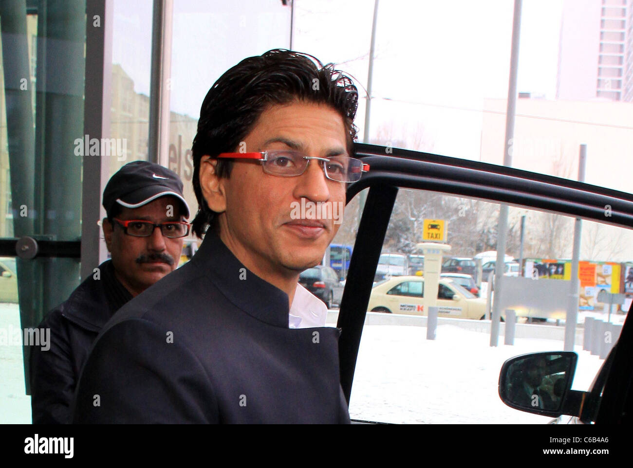 Shah Rukh Khan leaving Axel Springer Verlag building in Kreuzberg after ...