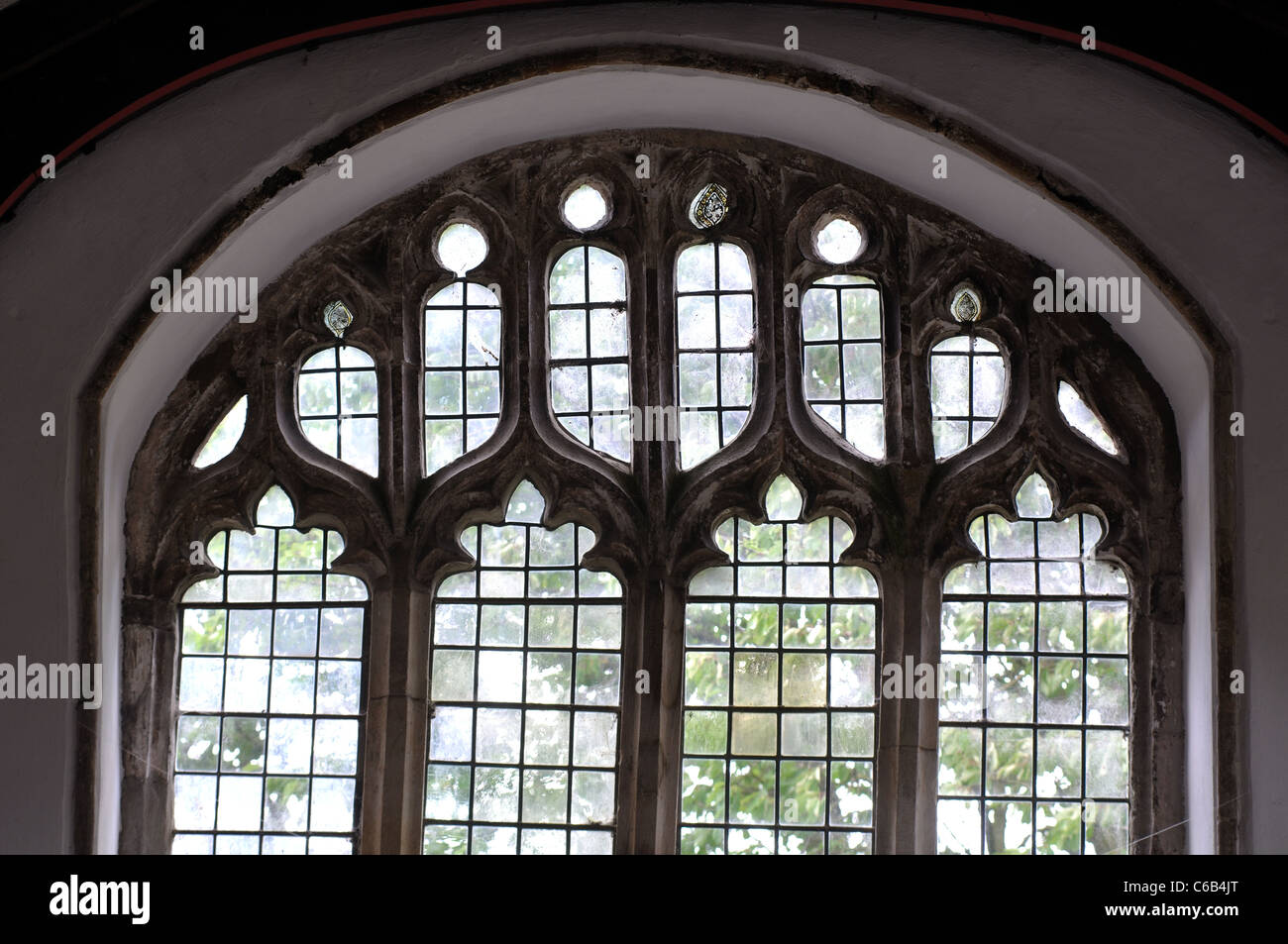 Window in the South Aisle, St. Peter`s Church, Tilton on the Hill ...
