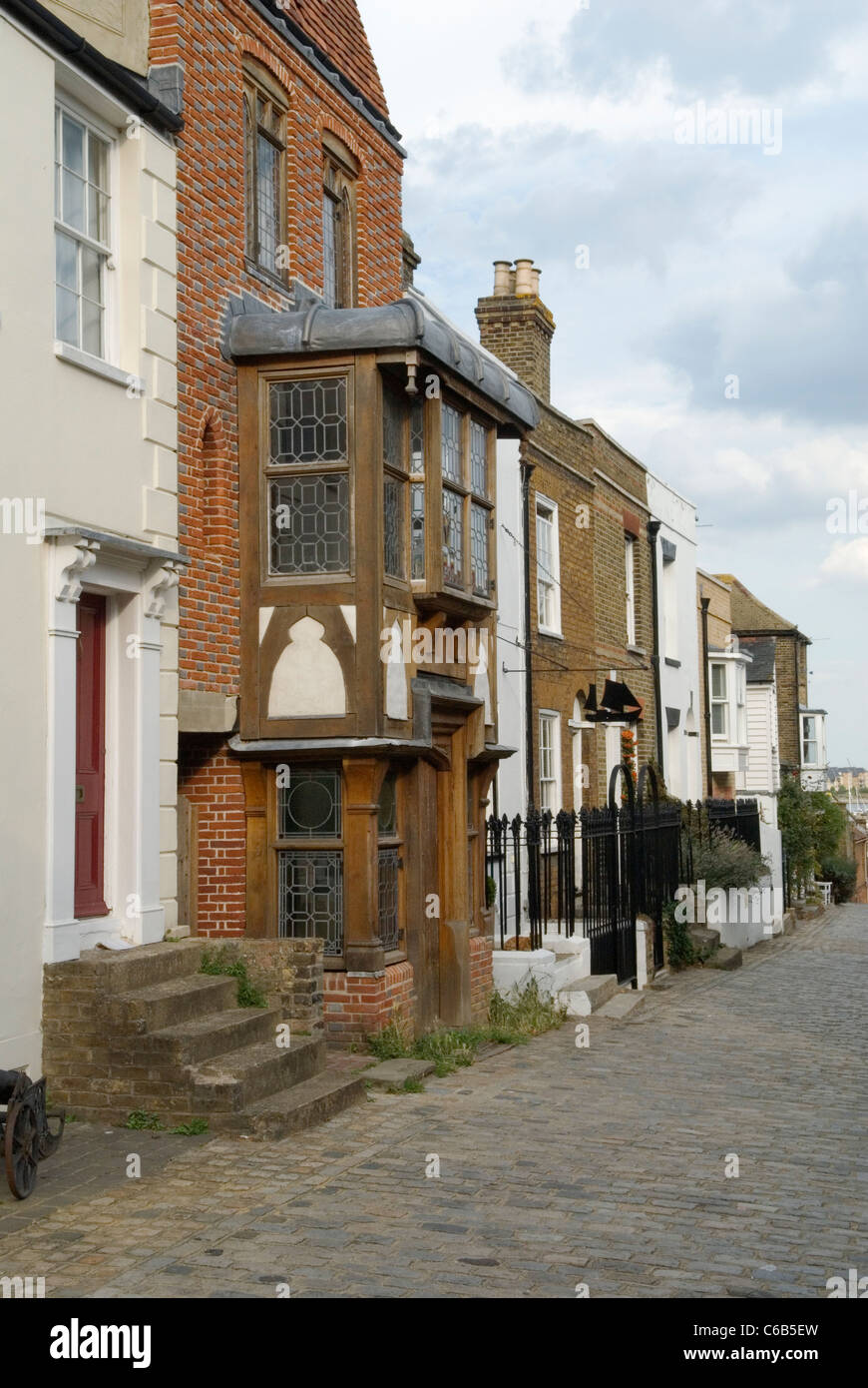 Upnor Kent uk The High Street Stock Photo - Alamy