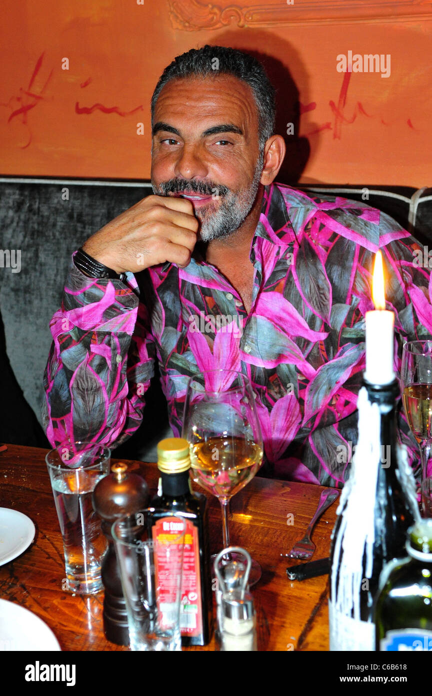 Christian audigier friends having late dinner at paul restaurant berlin ...