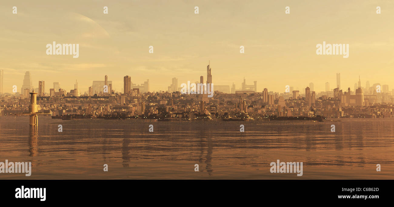 Future City Seaboard Stock Photo - Alamy