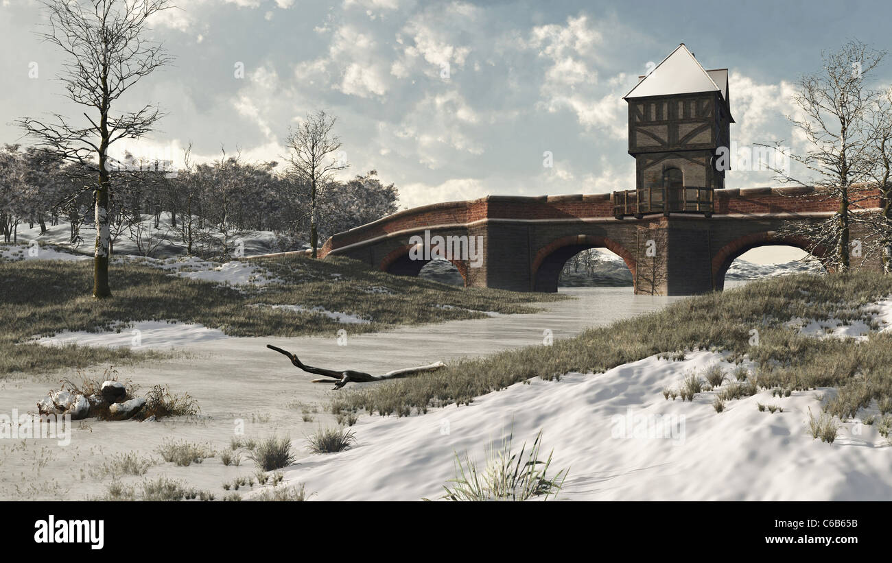 Winter medieval historical illustration hi-res stock photography and ...