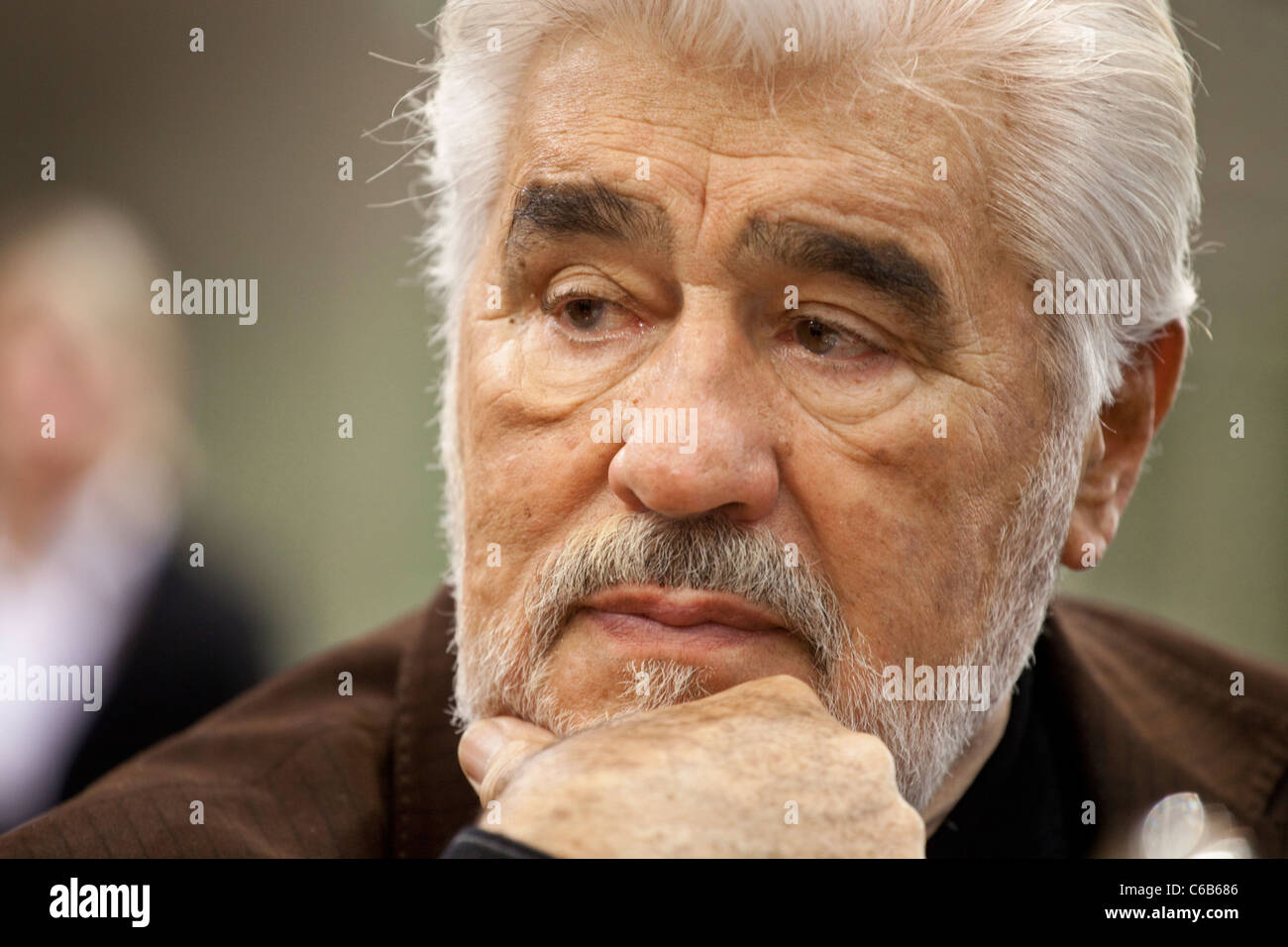 Mario Adorf, an actor, at the ISM 2009, Cologne, Germany Stock Photo ...