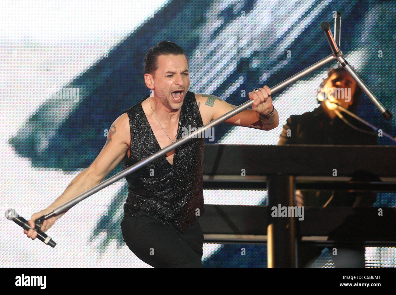 Dave Gahan Depeche Mode performing live at the Olympiski Theatre Moscow ...