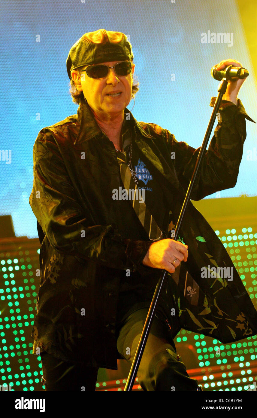 Klaus Meine of The Scorpions performing live at O2 World arena. Berlin ...